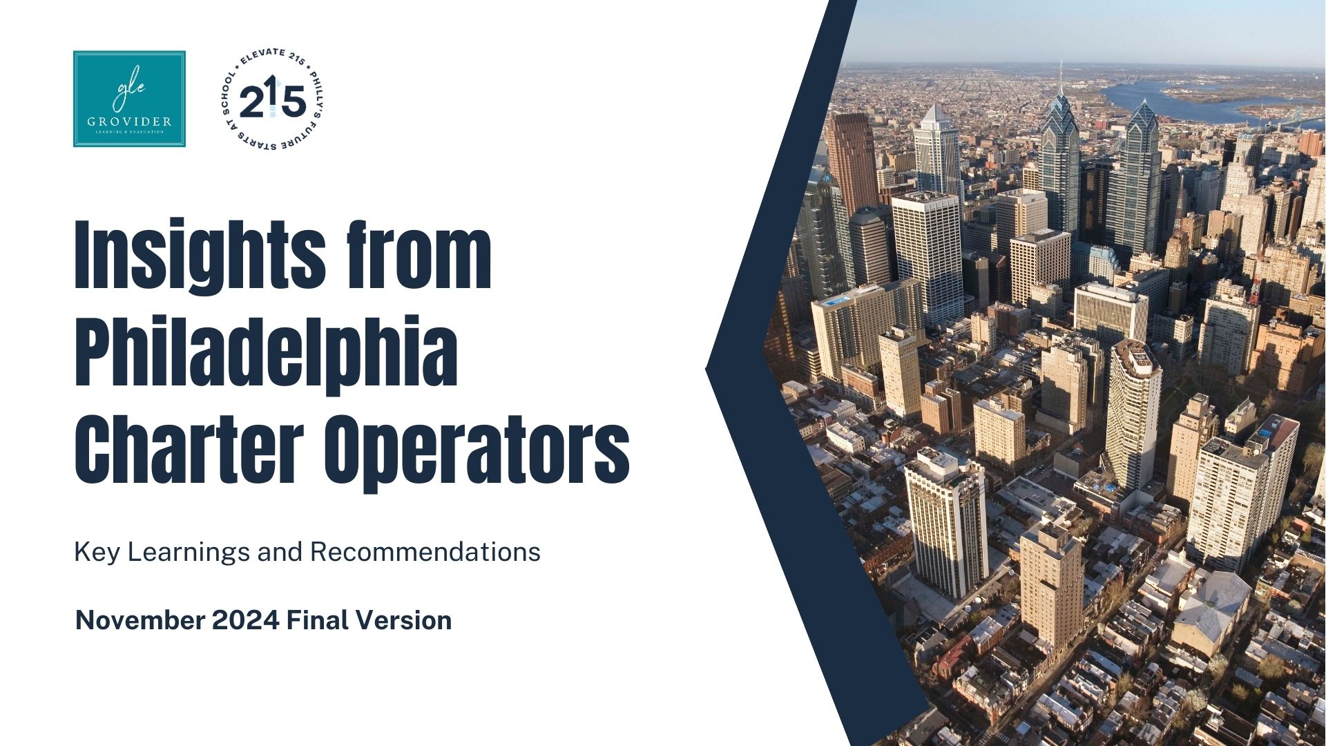 Report: Insights from Philadelphia Public Charter School Operators ...